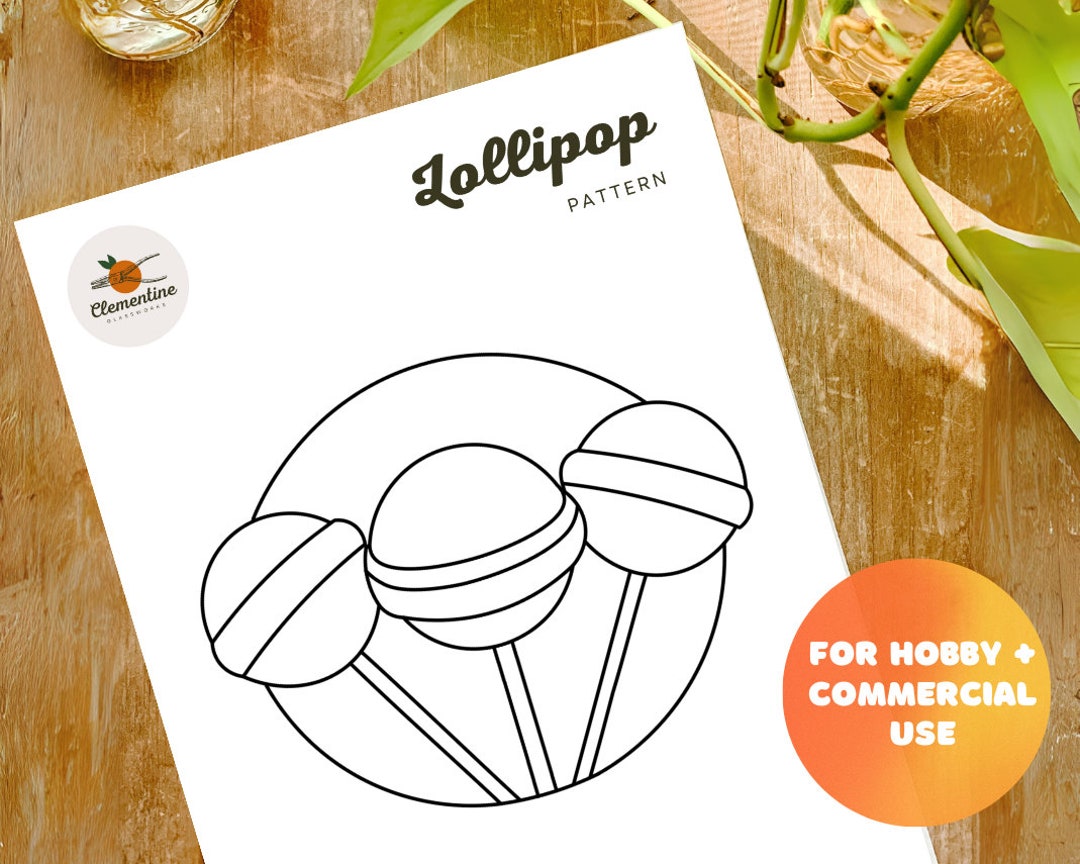Stained Glass Pattern // DIGITAL DOWNLOAD - Lollipop Candy - Etsy