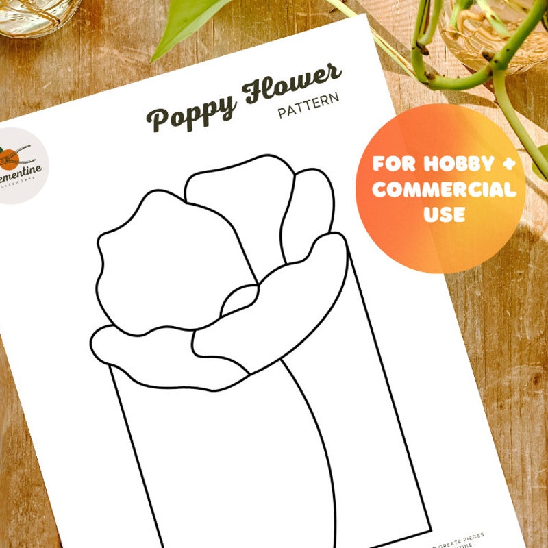 Stained Glass Poppy - Etsy