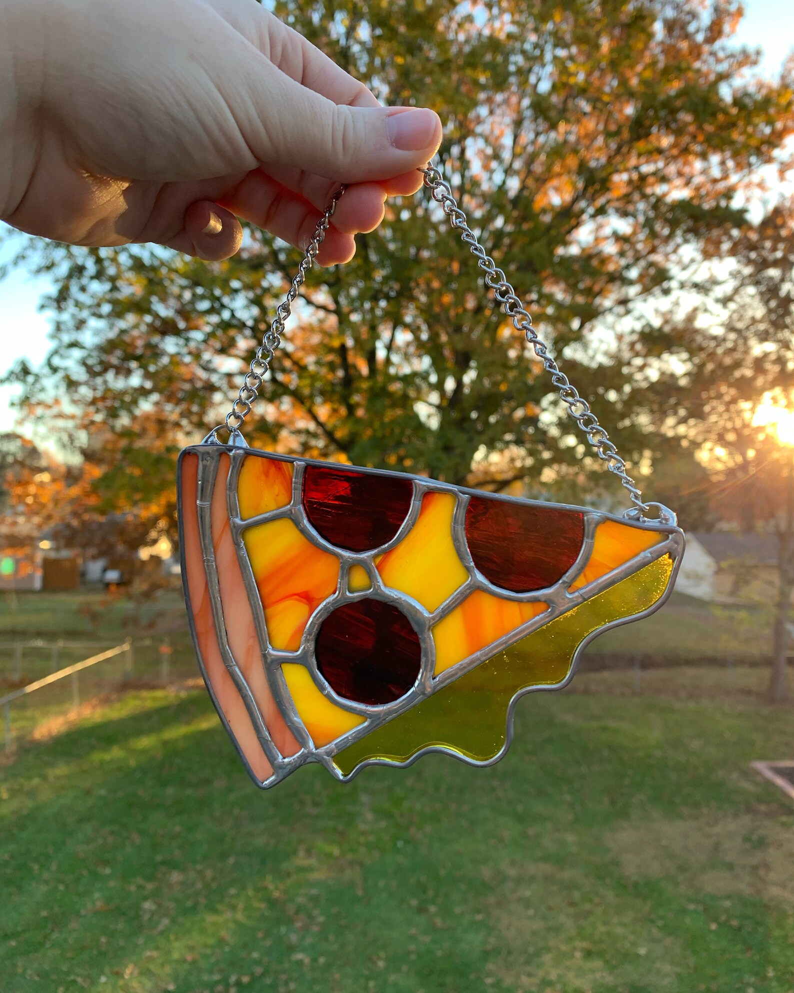 Pizza Slice Stained Glass Pattern // DIGITAL DOWNLOAD - Etsy