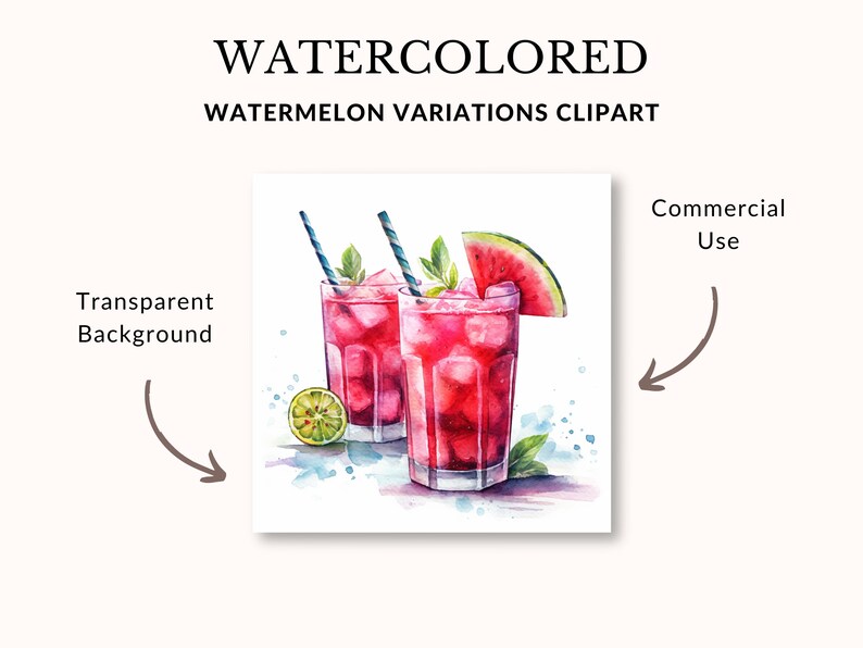 Watermelon Clipart Watermelon Digital Print Fruit Clipart Digital Art ...