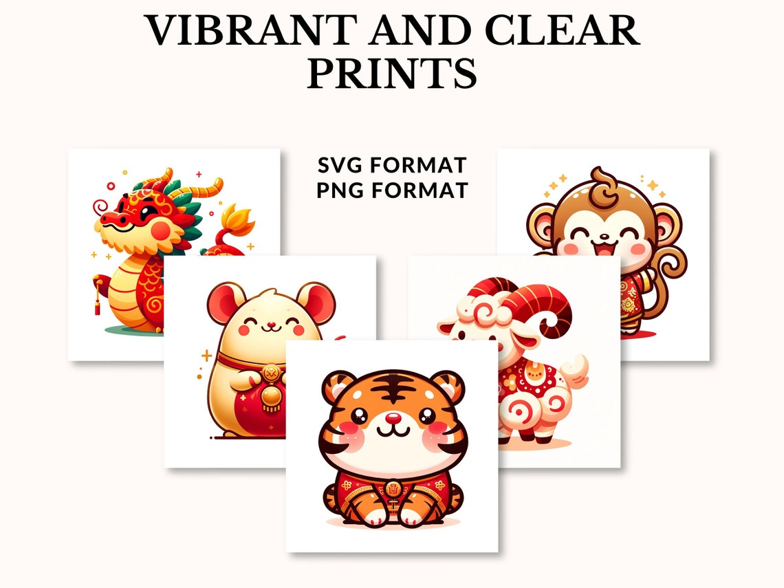 Chinese Zodiac Clipart Watercolor - 12 Animal Signs | Zodiac Signs ...