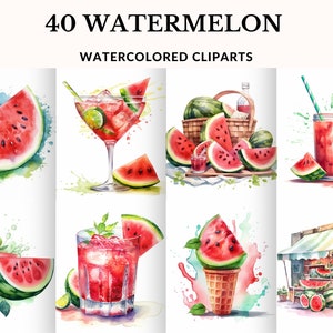 Watermelon Clipart Watermelon Digital Print Fruit Clipart Digital Art ...