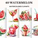 Watermelon Clipart Watermelon Digital Print Fruit Clipart Digital Art ...