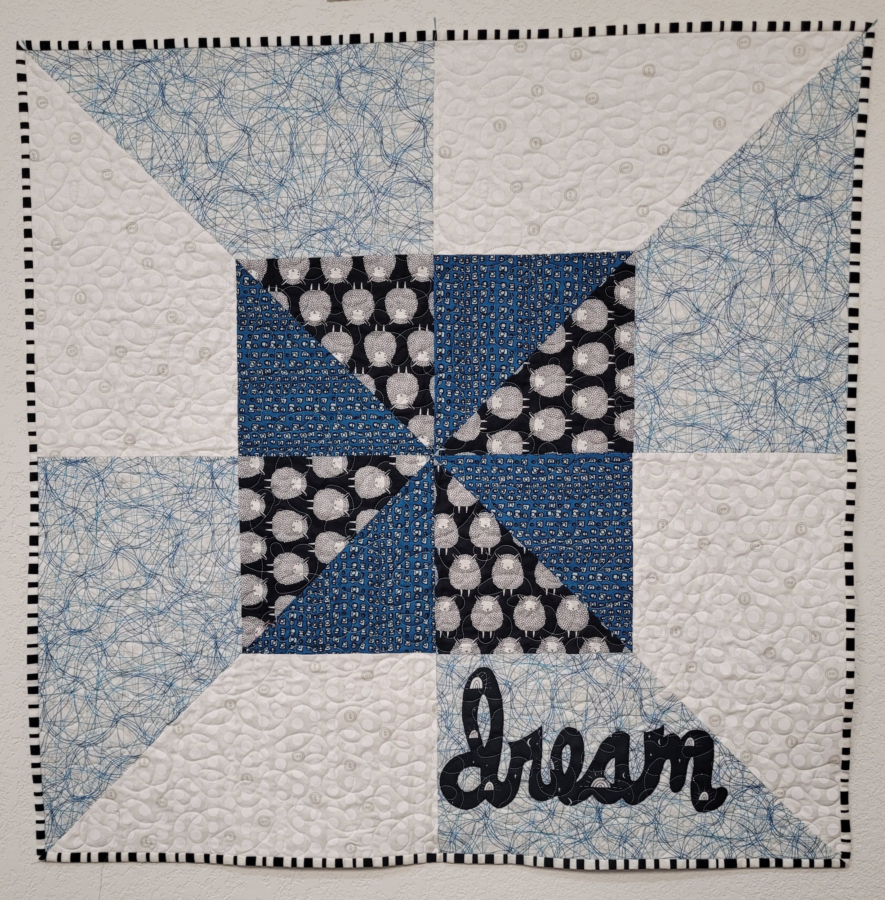 Baby Quilt - Modern Baby Quilt - Double Twilight Pattern Fabric Cuts ...