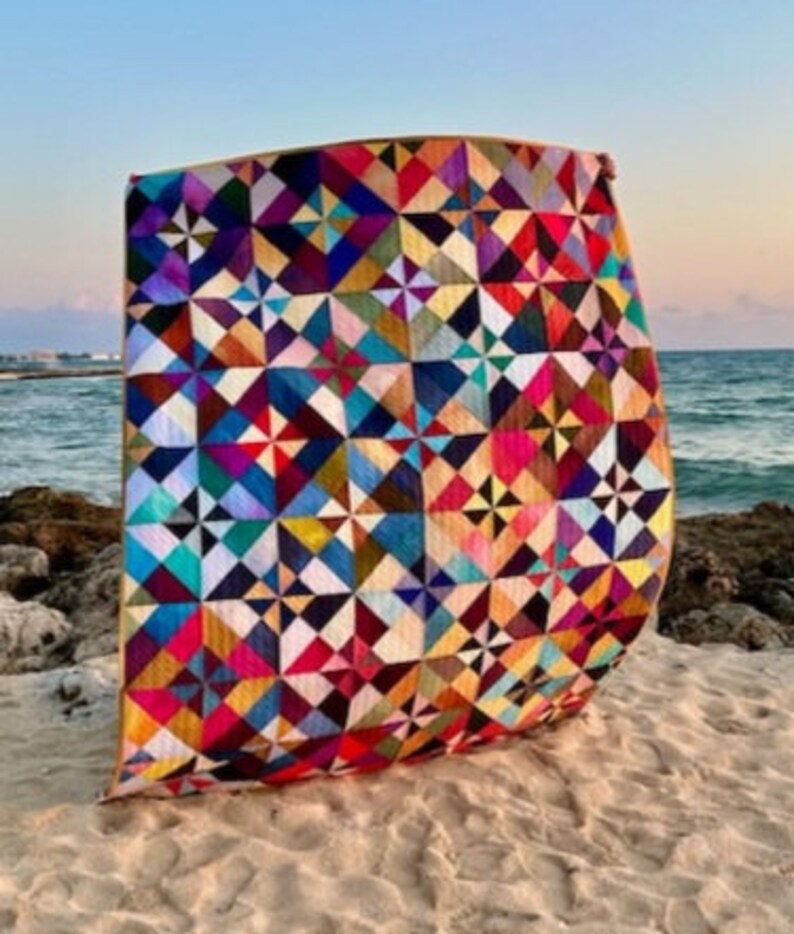 Deep Stash Modern Quilt Pattern by Sewdreads - Etsy