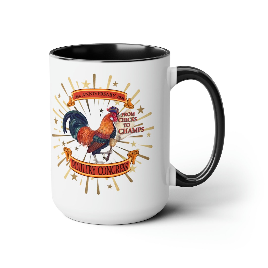 Northeastern Poultry Congress Serious Coffee Fans Ceramic Mug. Two-tone ...