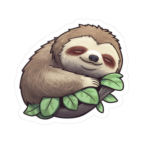 Sloth Sticker - Etsy
