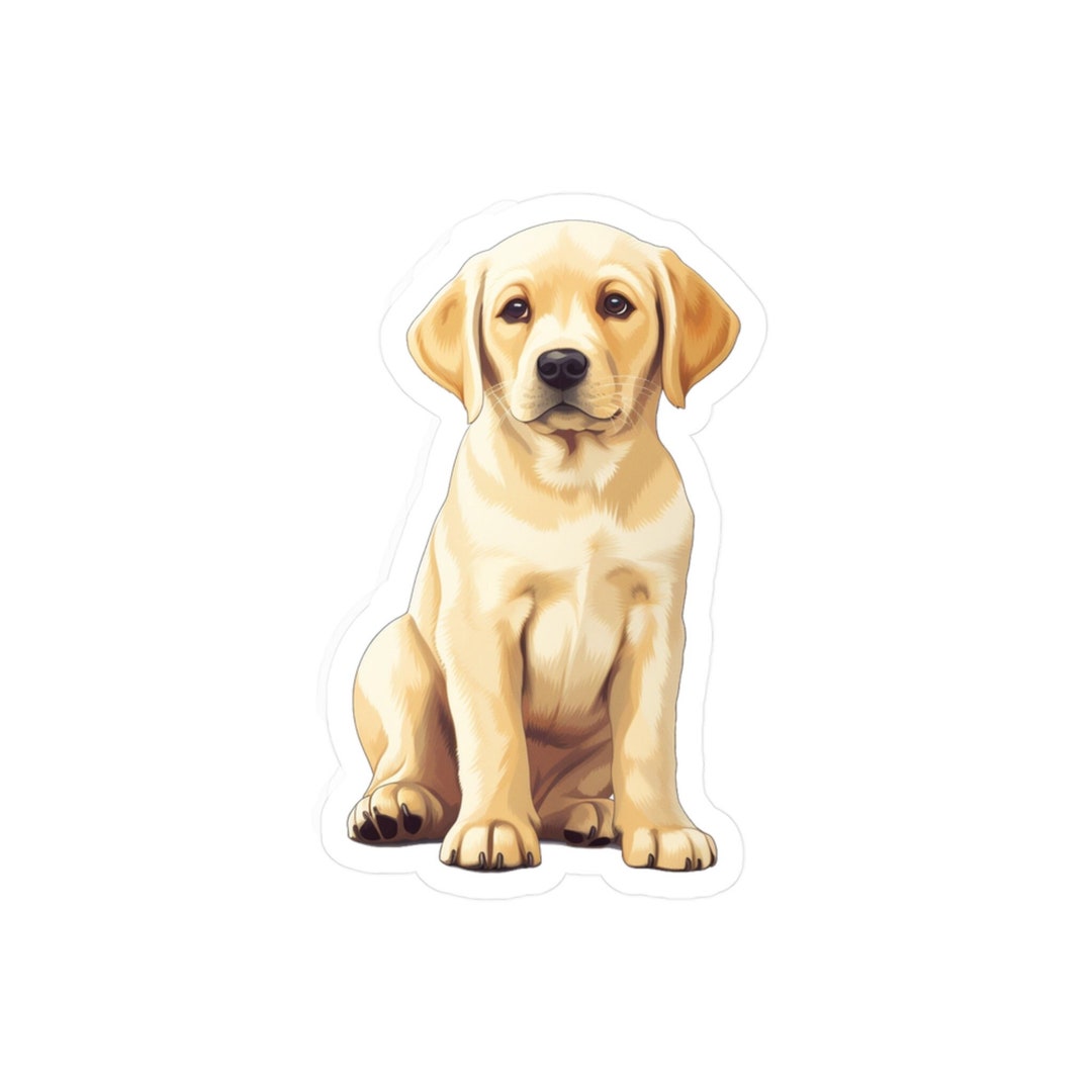 Golden Retriever Sticker Golden Retriever Clipart Puppy Sticker Cute ...