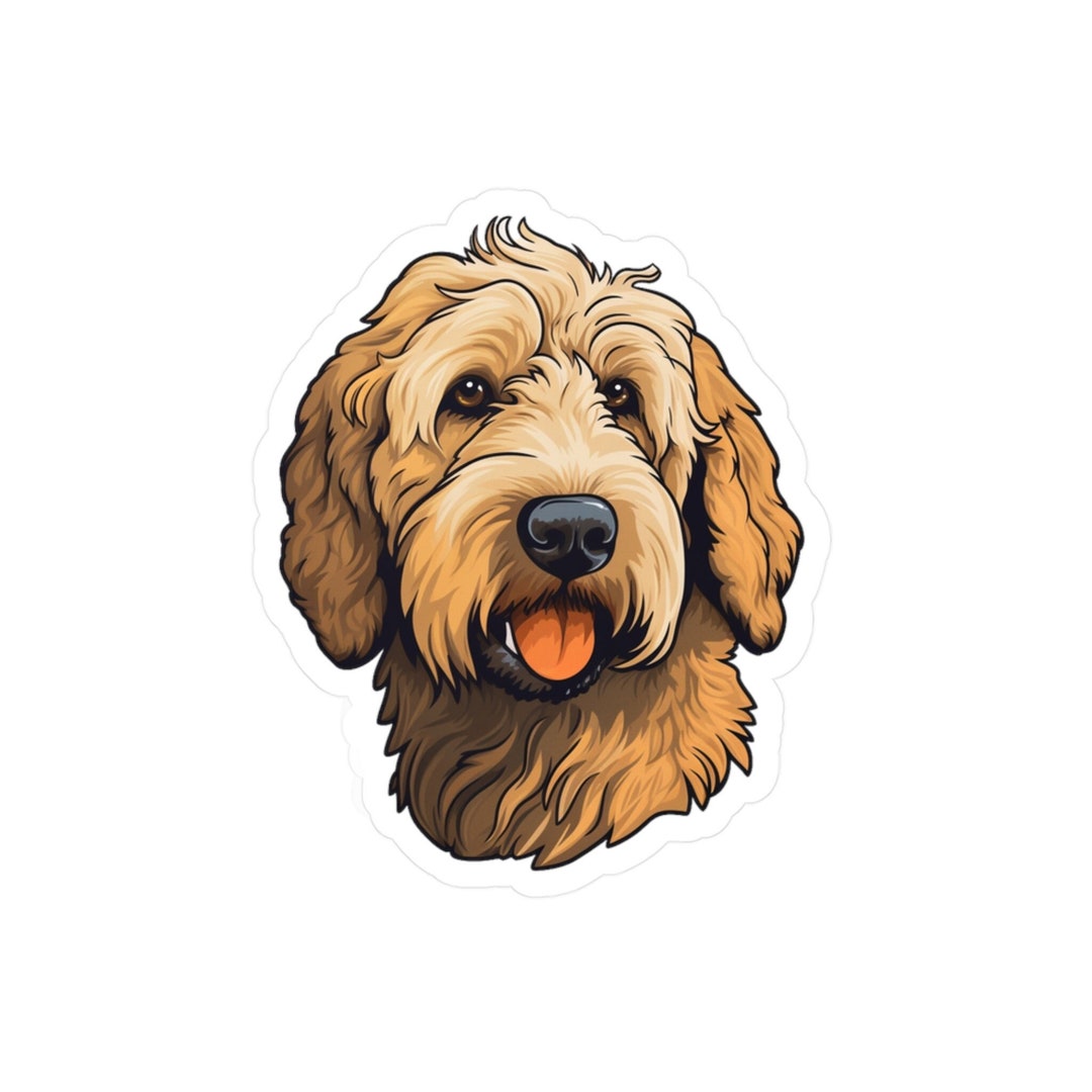 Goldendoodle Sticker Goldendoodle Clipart Animal Clipart Poodle Sticker ...