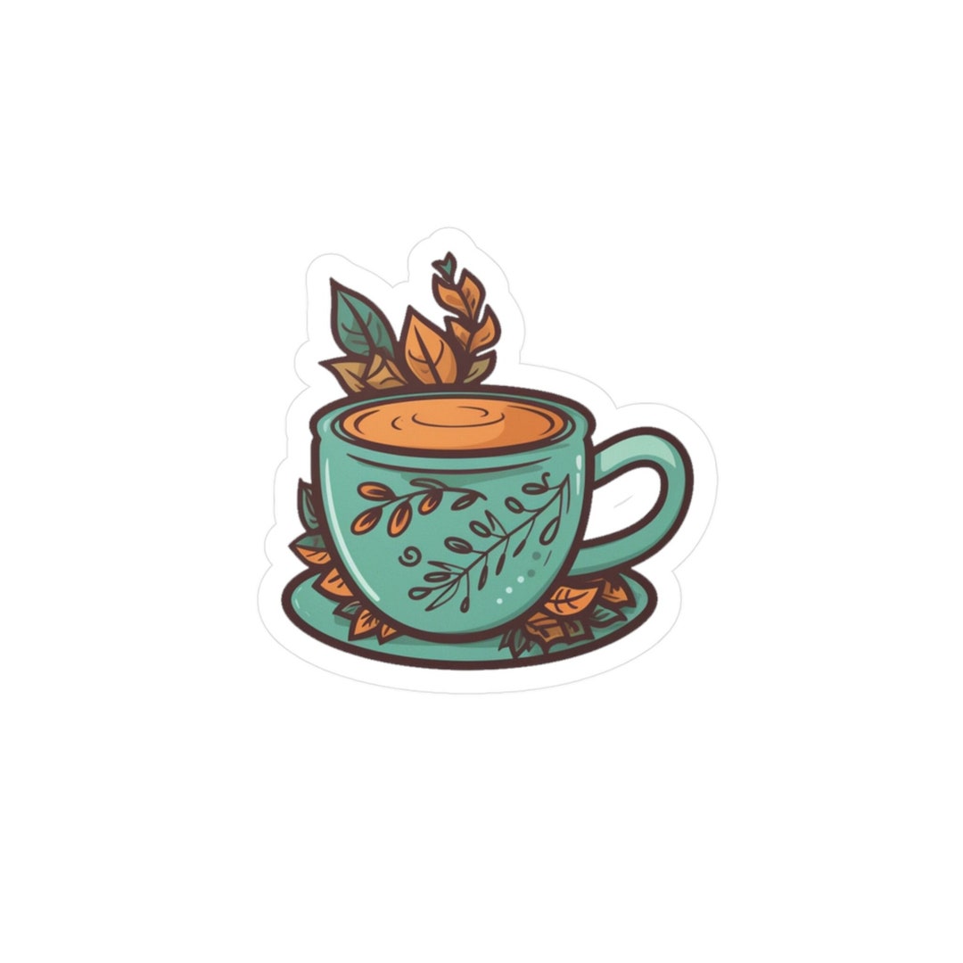 Coffee Sticker Coffee Mug Sticker Coffee Laptop Sticker Fall Sticker ...