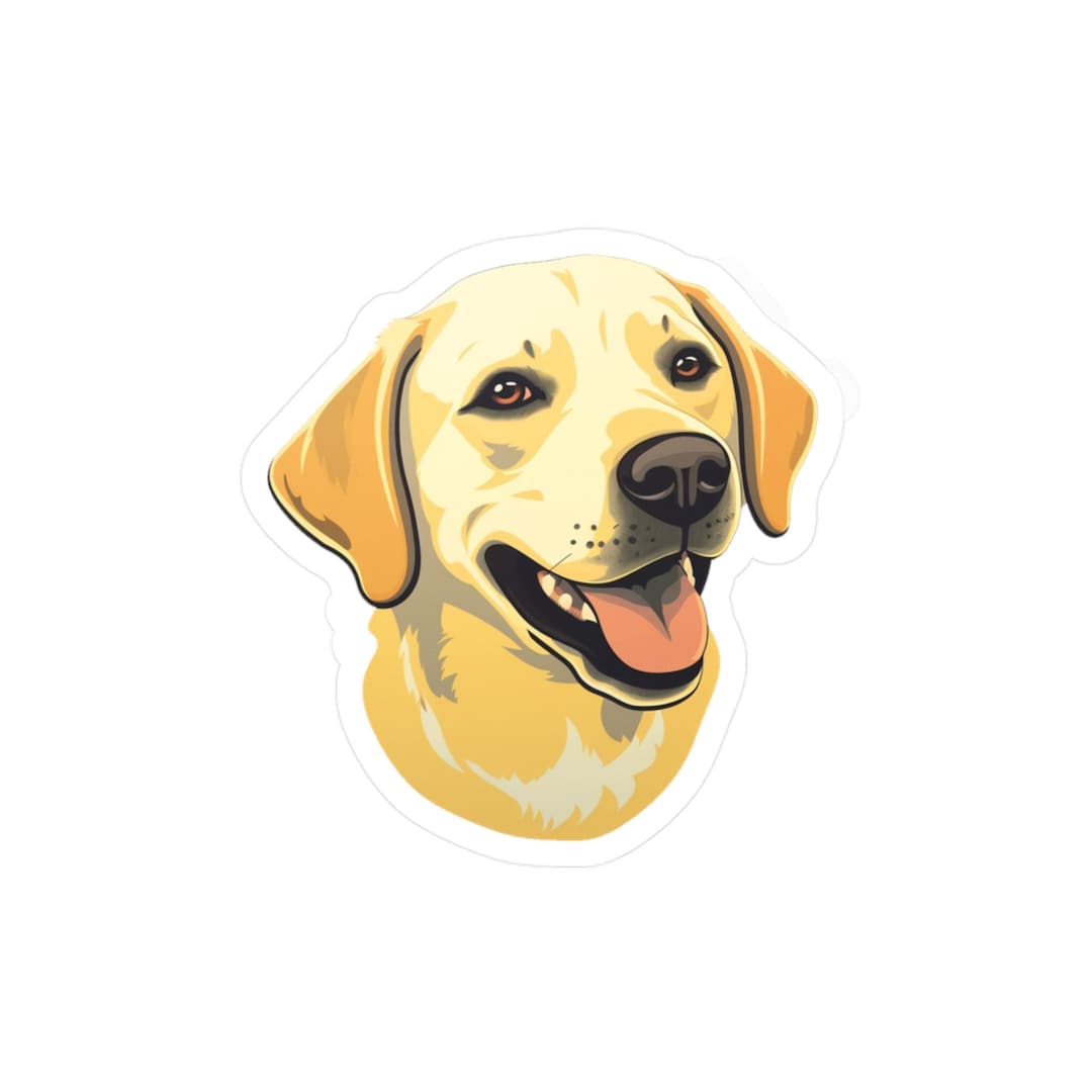 Yellow Lab Sticker Dog Clipart Animal Clipart Cute Animal Stickers ...
