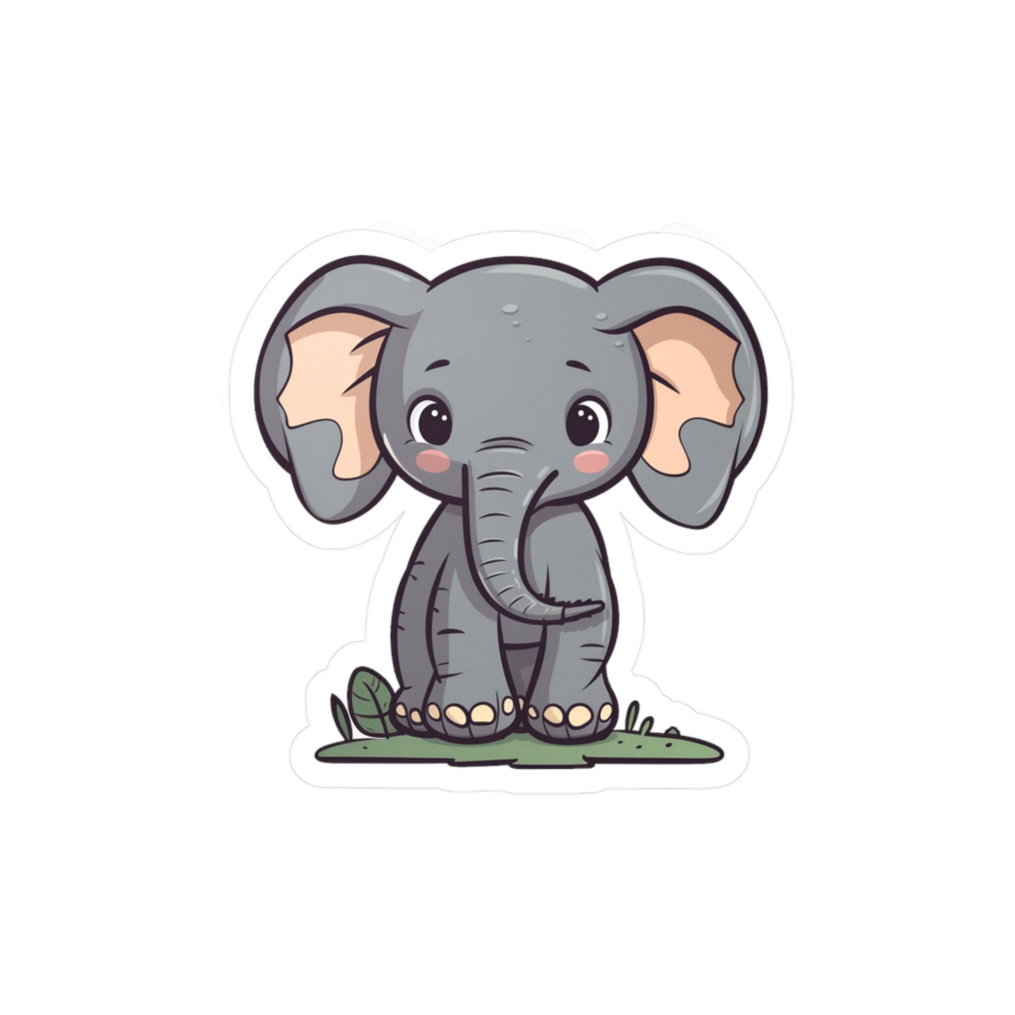 Elephant Sticker Elephant Clipart Animal Clipart Cute Animal Stickers ...