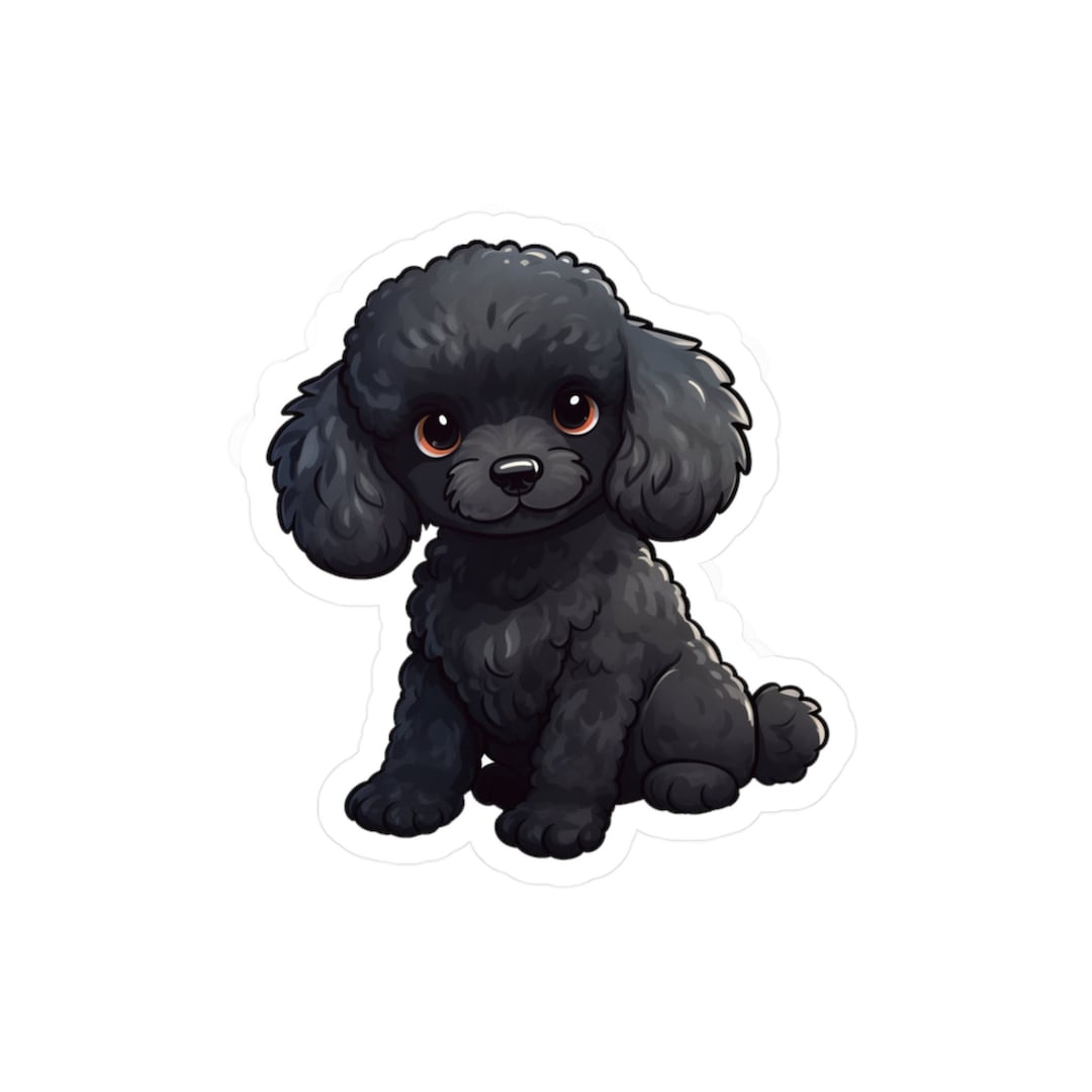 Poodle Sticker Poodle Clipart Animal Clipart Cute Dog Stickers Laptop ...