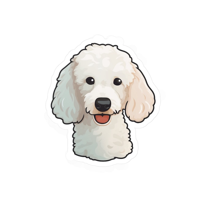 Poodle Sticker Poodle Clipart Animal Clipart Cute Dog Stickers Laptop ...