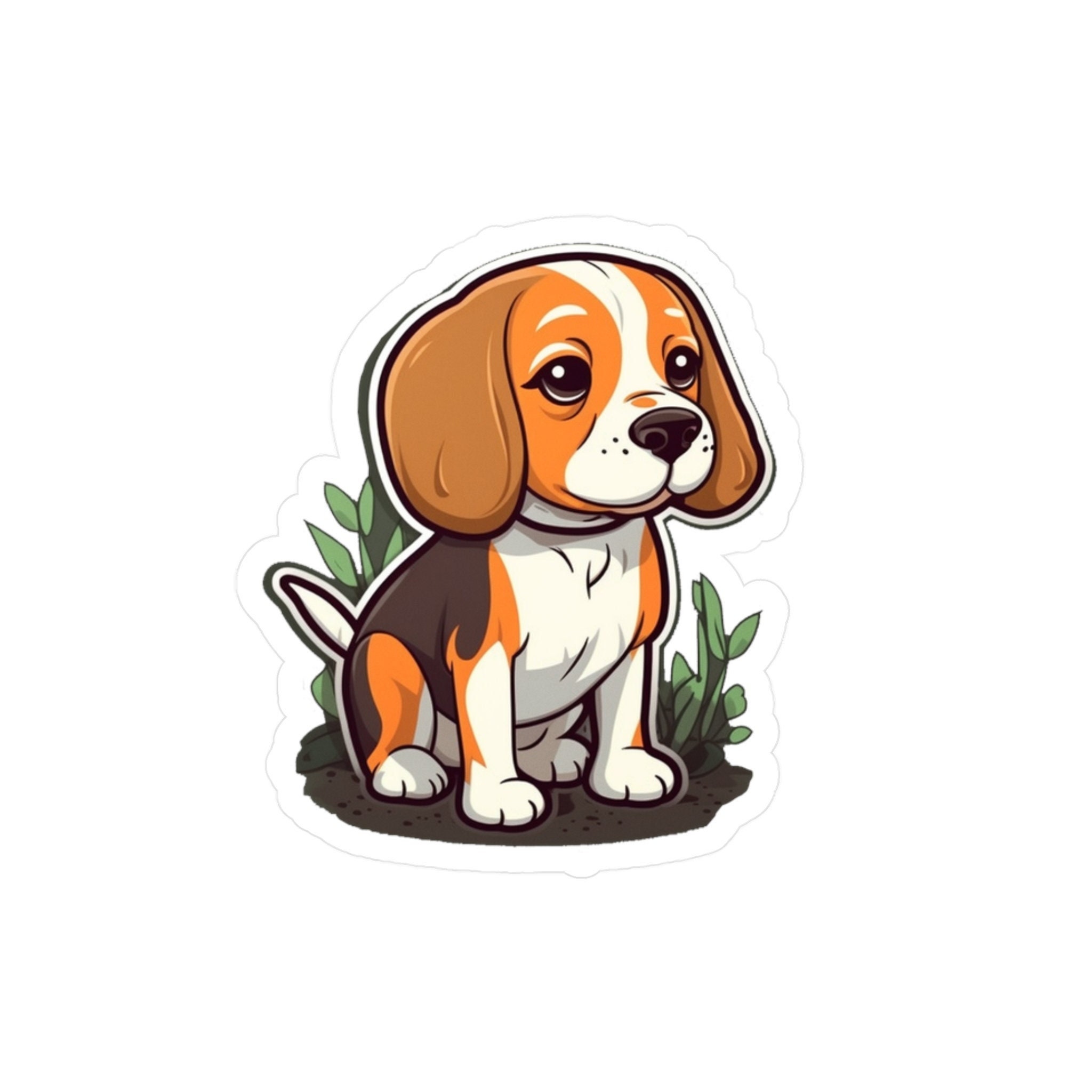 Beagle Sticker Beagle Clipart Dog Clipart Cute Animal Stickers Laptop ...