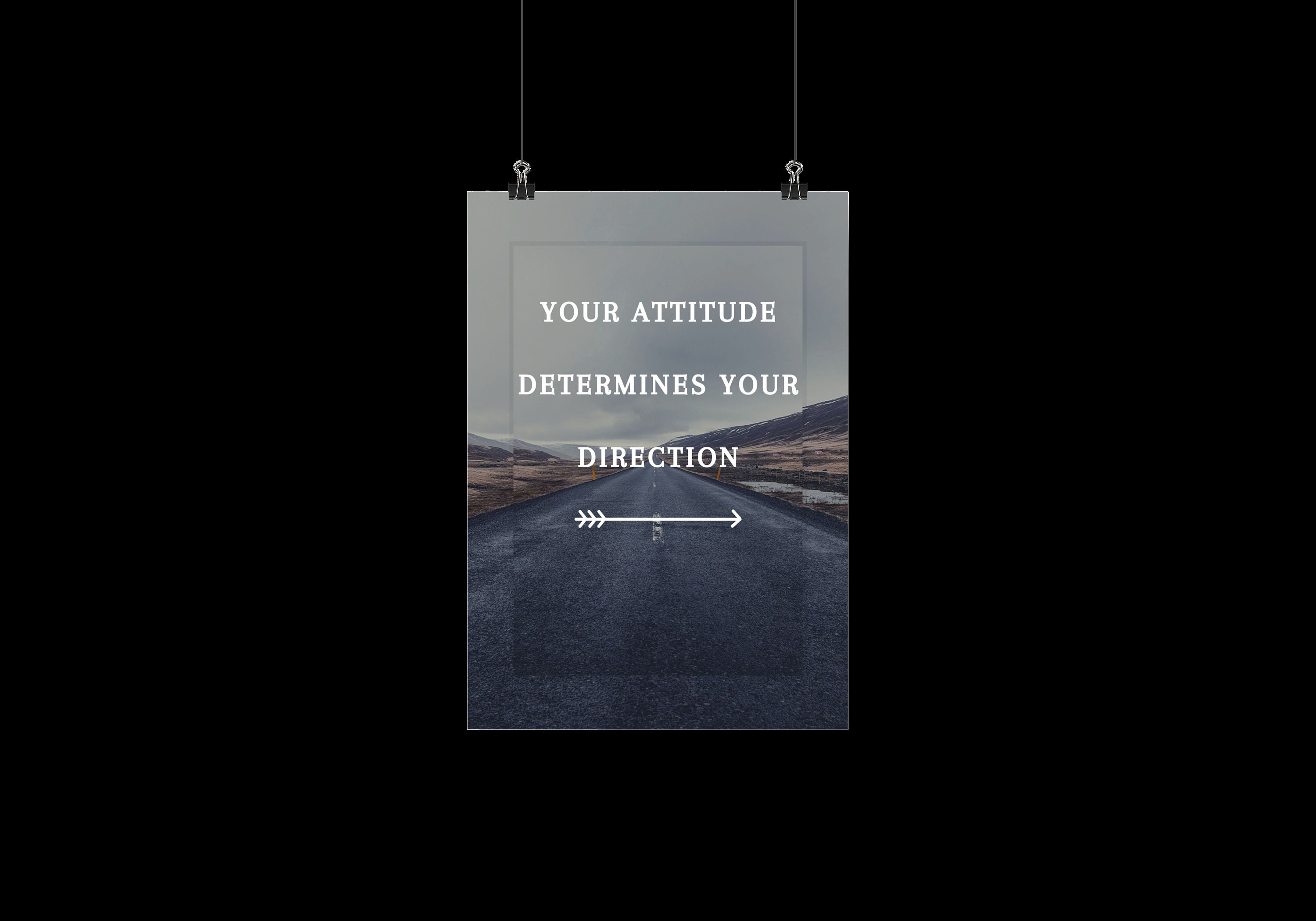 Your Attitude Determines Your Direction Poster Digital Download ...