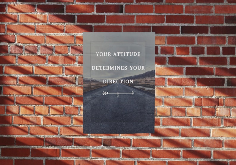 Your Attitude Determines Your Direction Poster Digital Download ...