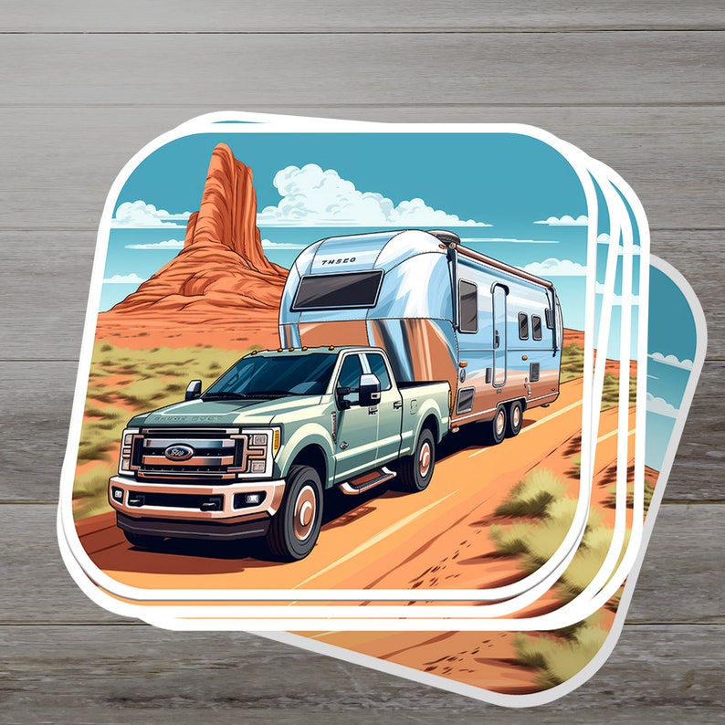 Airstream Trailer Vinyl Sticker Wanderlust on Wheels - Etsy