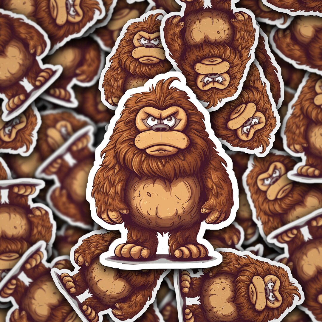 Bigfoot Vinyl Sticker Embrace the Mystery of the Forest Legend - Etsy