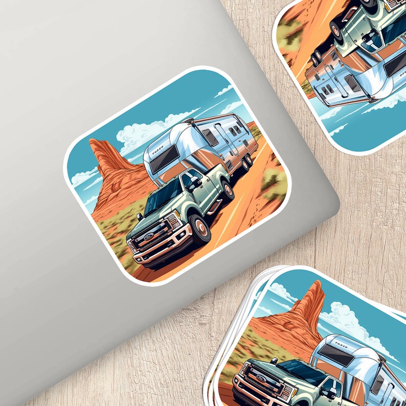 Airstream Trailer Vinyl Sticker Wanderlust on Wheels - Etsy