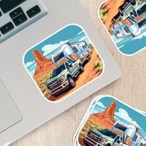 Airstream Trailer Vinyl Sticker Wanderlust on Wheels - Etsy