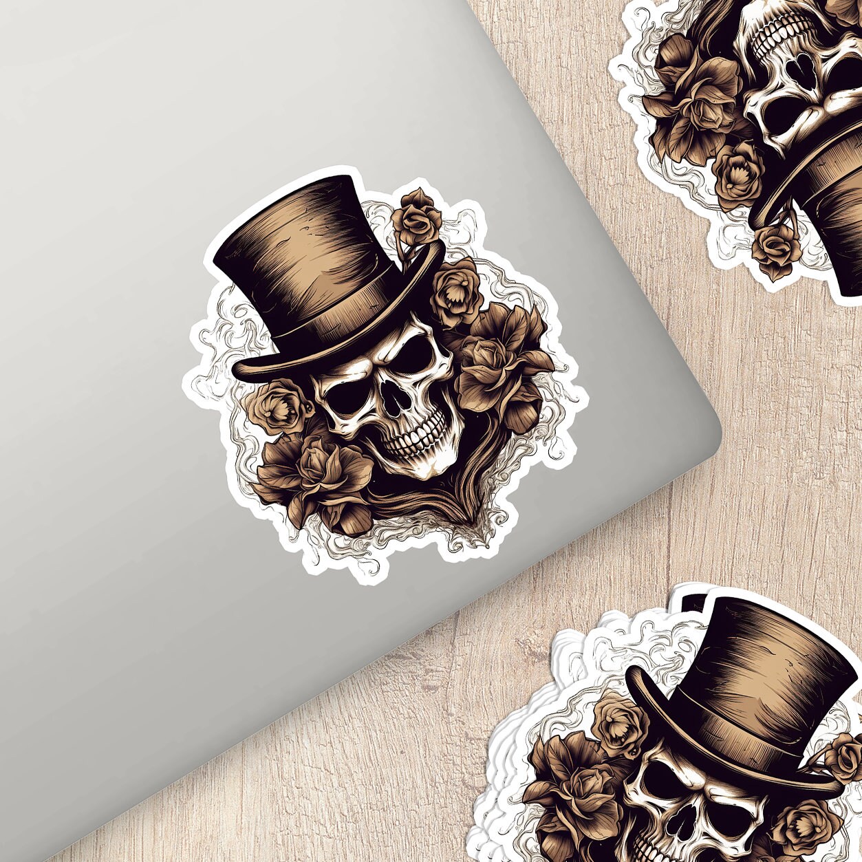 Skull Vinyl Sticker A Bold Statement of Intrigue - Etsy