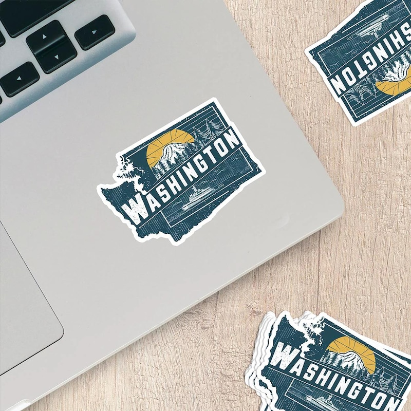 Washington State Stickers - Etsy