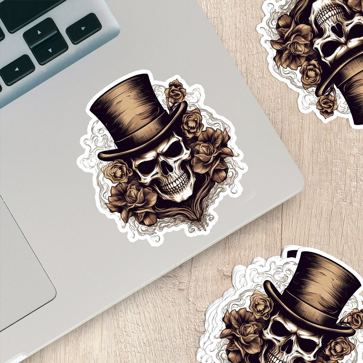 Skull Vinyl Sticker A Bold Statement of Intrigue - Etsy