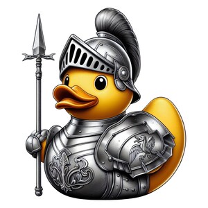 Medieval Soldier Rubber Duck Vinyl Sticker - Etsy