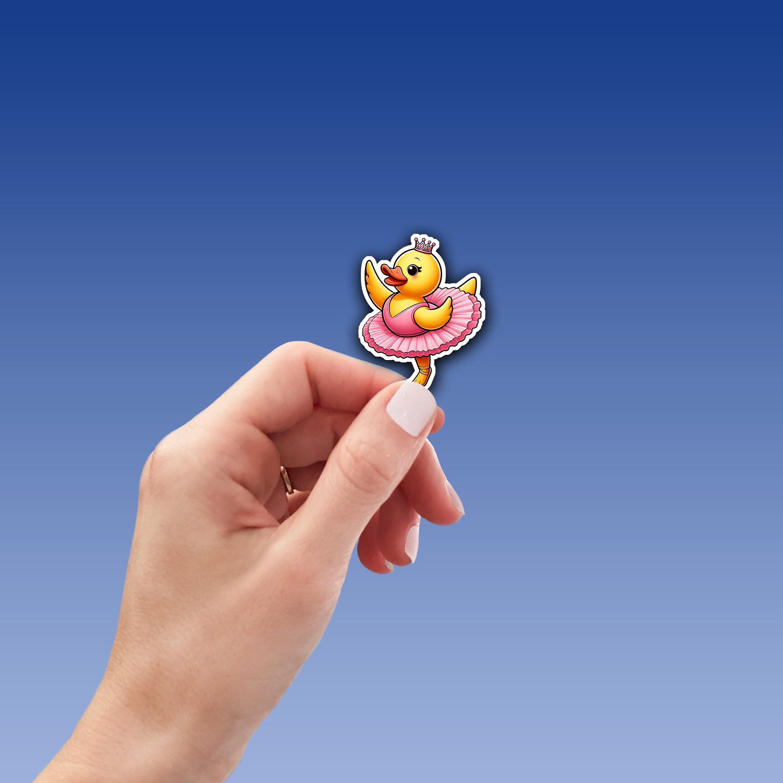 Ballerina Rubber Duck Vinyl Sticker - Etsy