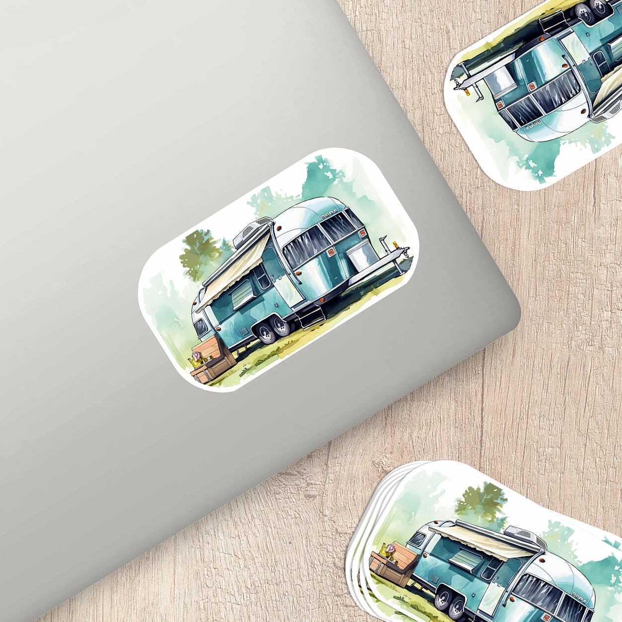 Airstream Trailer Vinyl Sticker Wanderlust on Wheels - Etsy