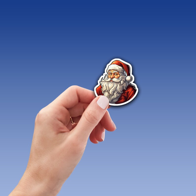 Santa Claus Vinyl Sticker Bring the Magic of Christmas Anywhere - Etsy