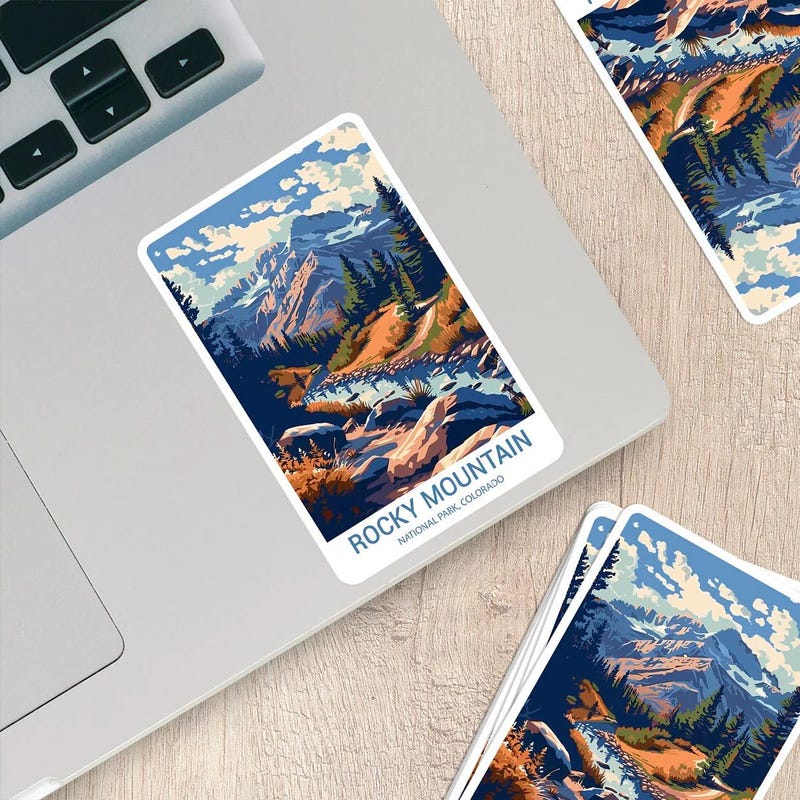 Colorful Rocky Mountain - Etsy