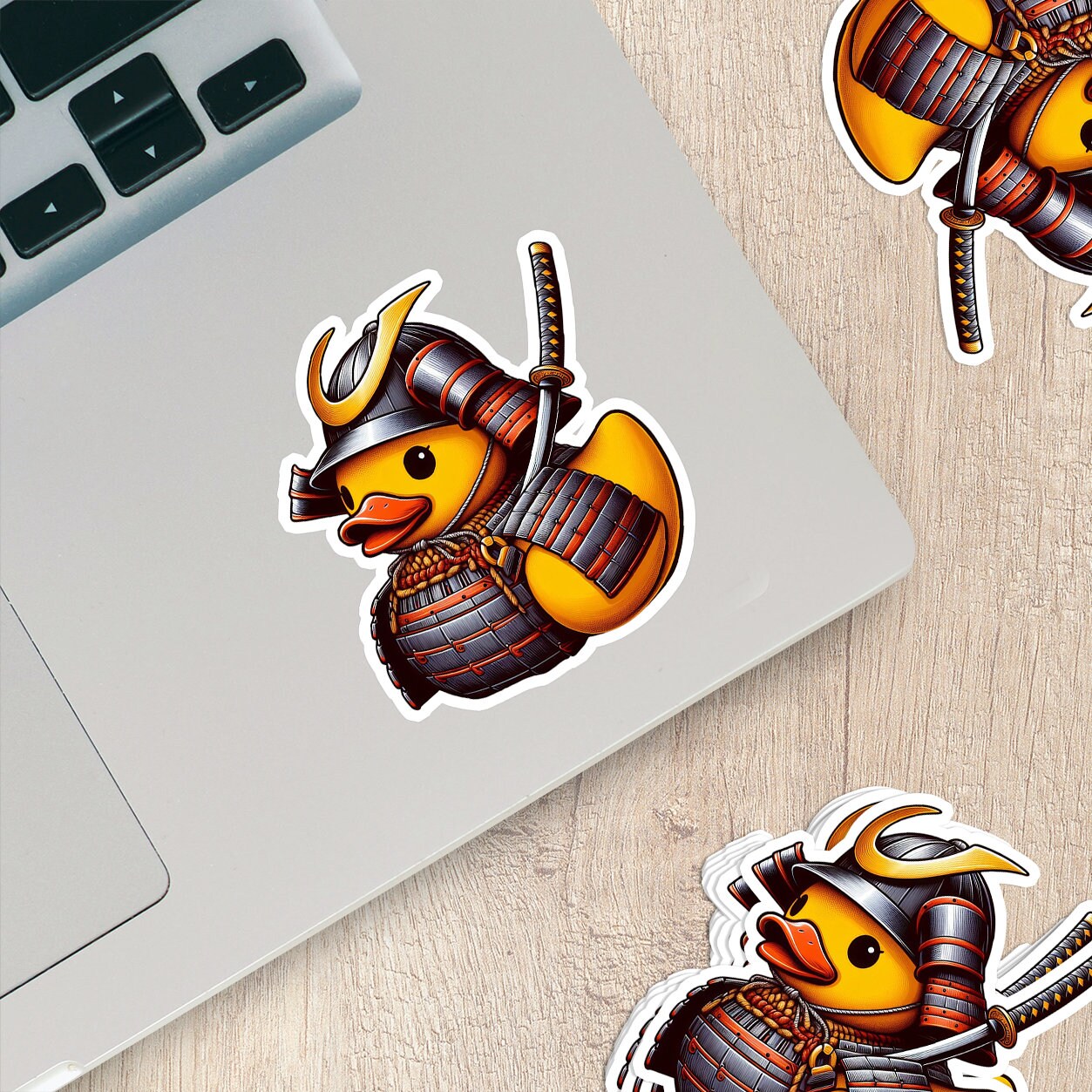 Samurai Rubber Duck Vinyl Sticker - Etsy