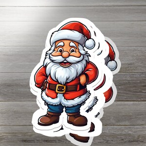 Santa Claus Vinyl Sticker - Bring the Magic of Christmas Anywhere - Etsy