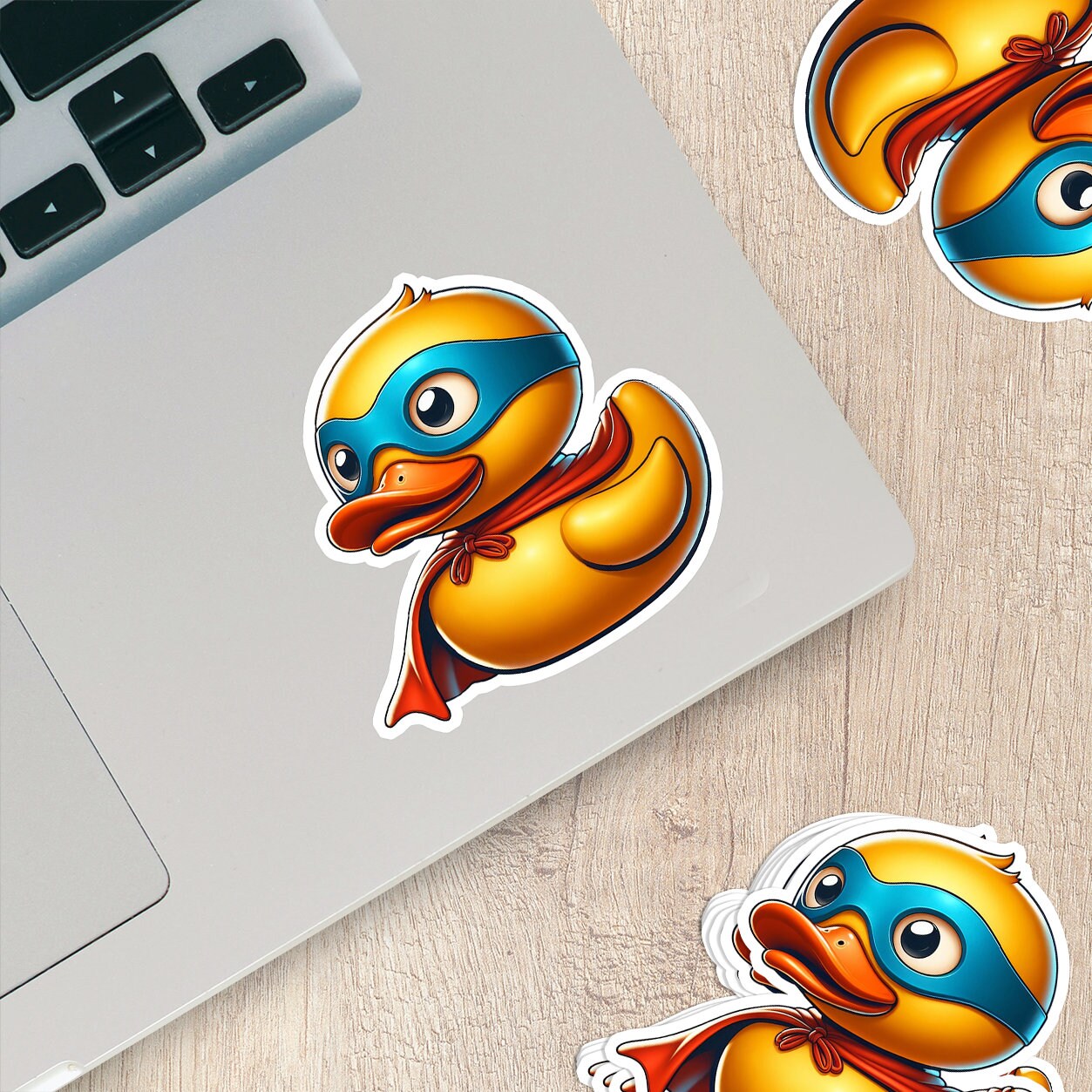 Super Hero Rubber Duck Vinyl Sticker - Etsy