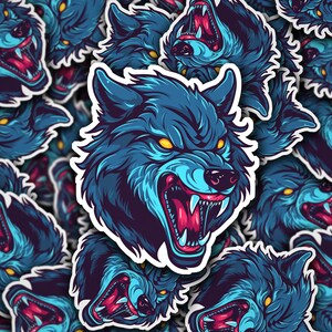 Mystical Wolf Vinyl Sticker Embrace the Spirit of the Wild - Etsy