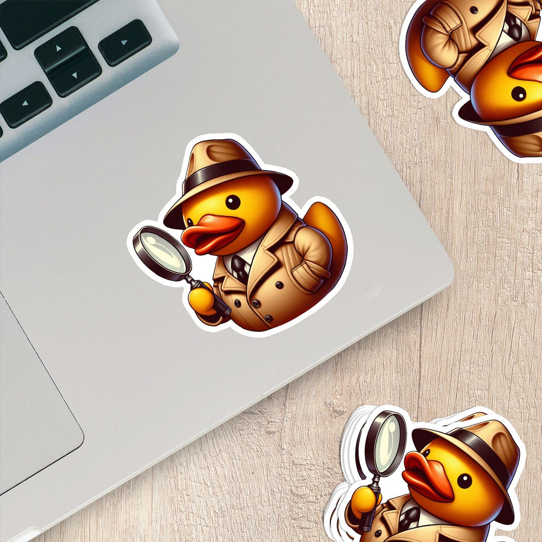 Detective Rubber Duck Vinyl Sticker - Etsy