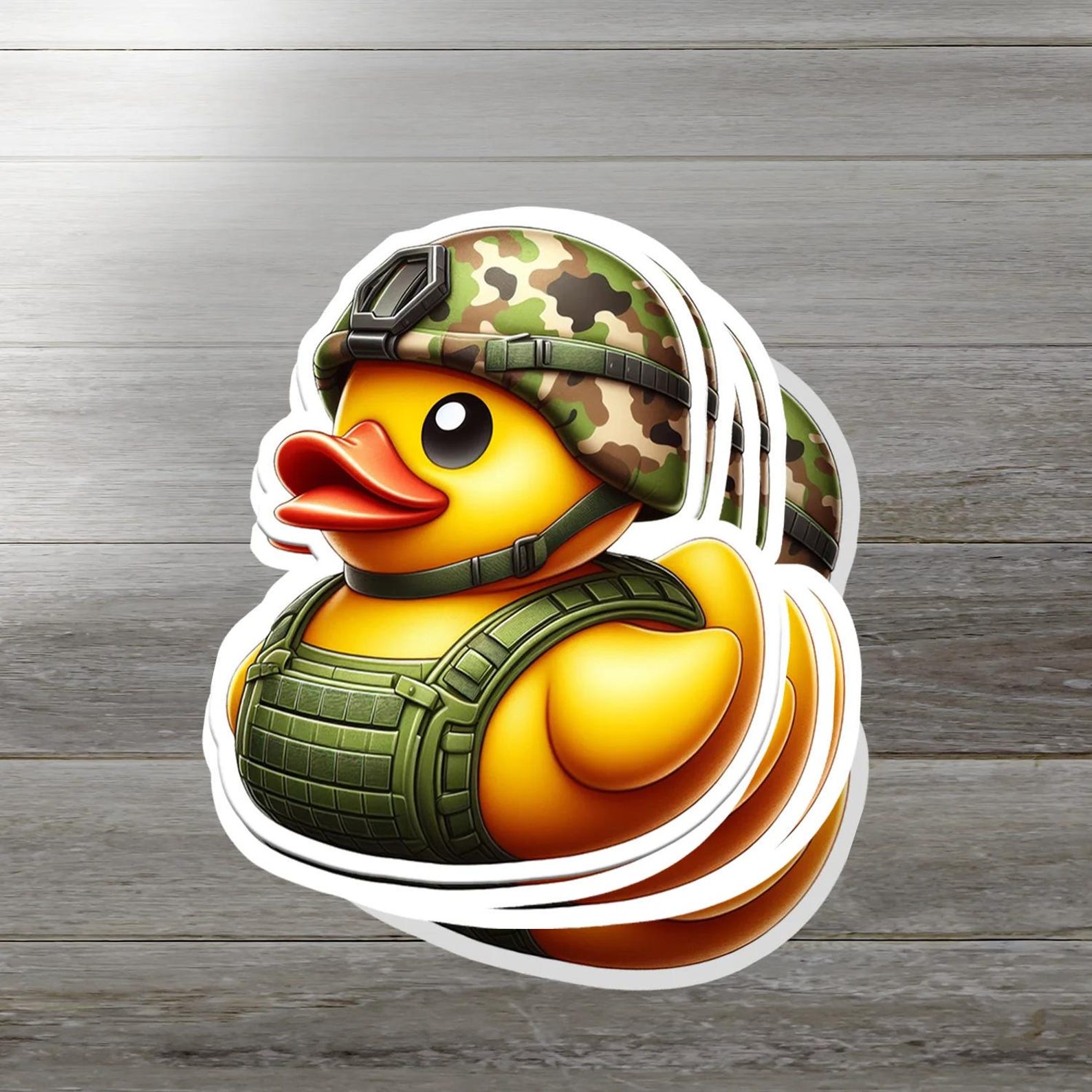 Soldier Rubber Duck Vinyl Sticker - Etsy