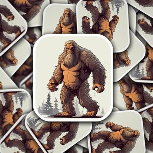 Adorable Bigfoot Vinyl Sticker - Add a Touch of Cryptid Charm! - Etsy