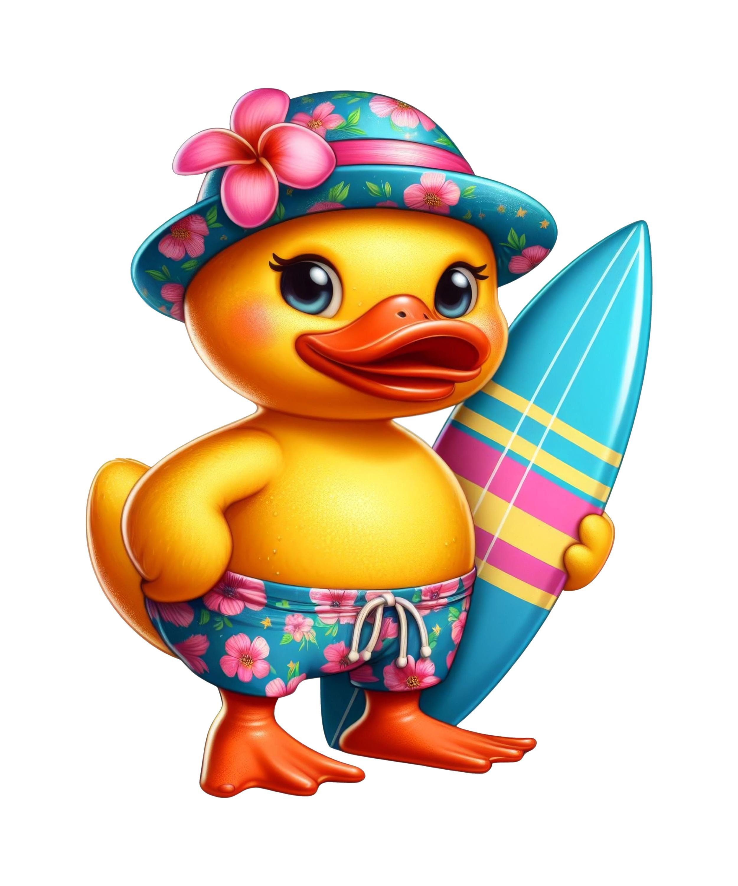 Surfer Rubber Duck Vinyl Sticker - Etsy