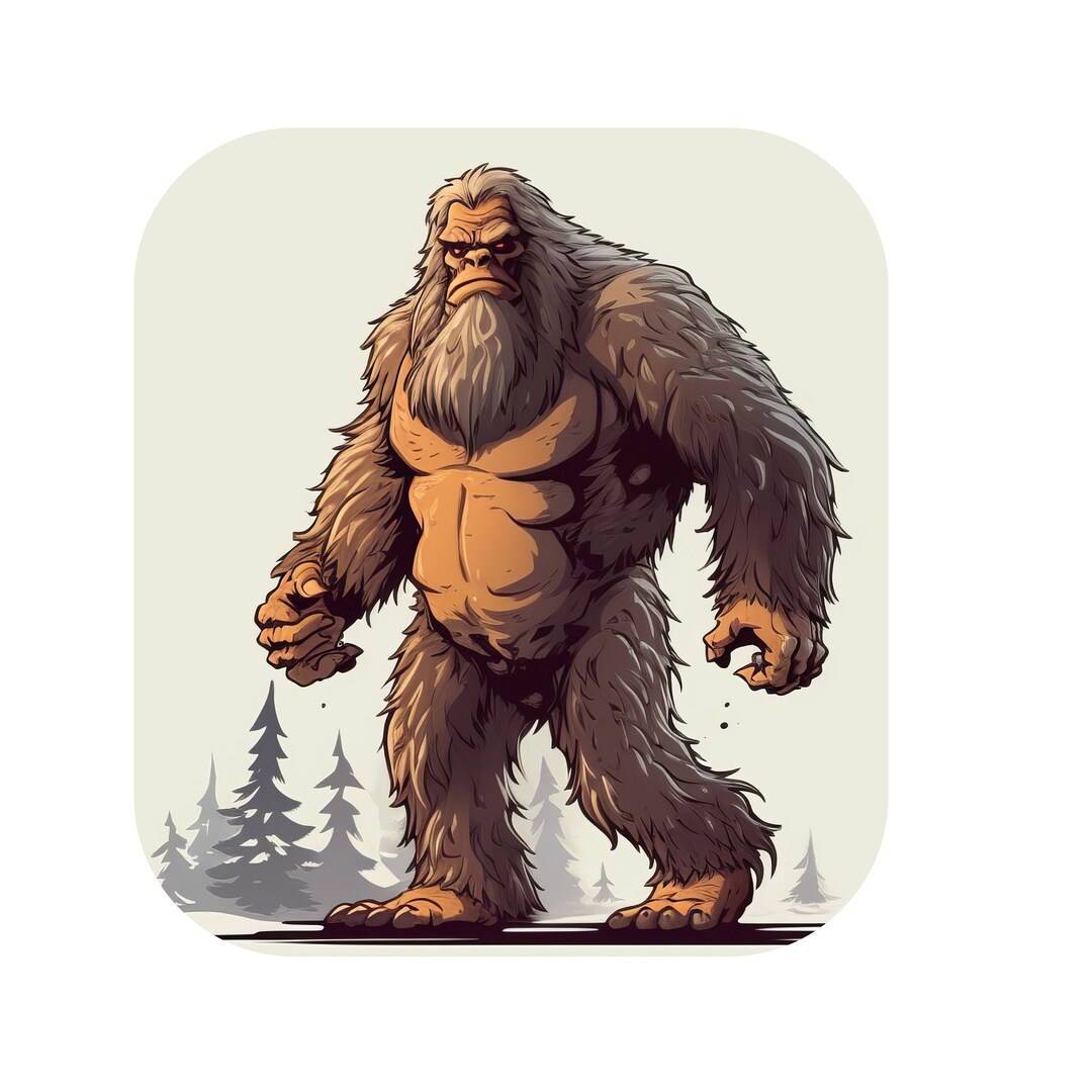 Adorable Bigfoot Vinyl Sticker - Add a Touch of Cryptid Charm! - Etsy