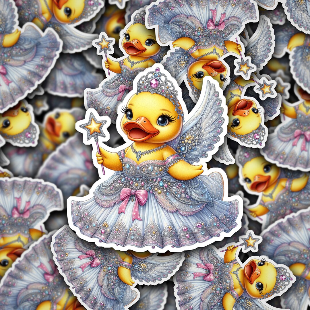 Princess Rubber Duck Vinyl Sticker - Etsy