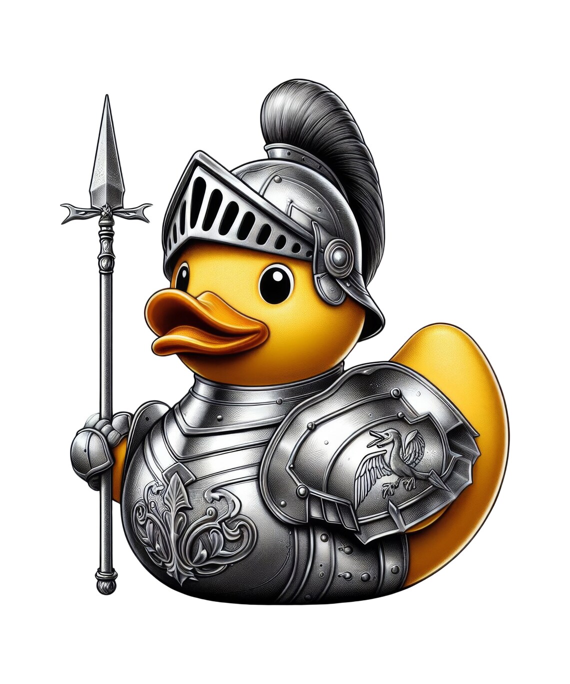 Medieval Soldier Rubber Duck Vinyl Sticker - Etsy