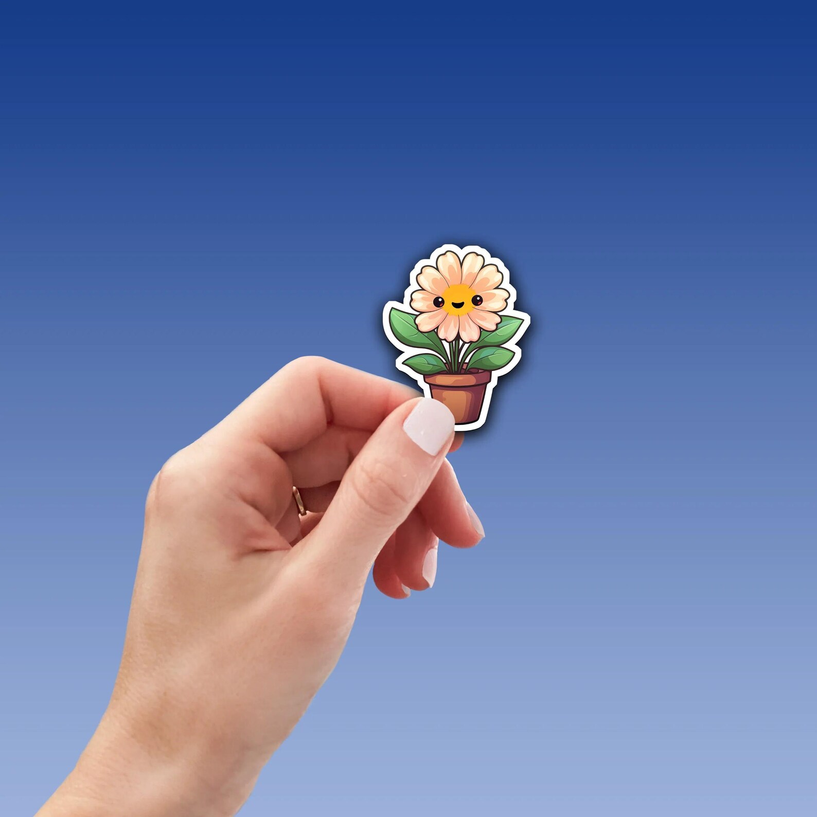 Charming Flower Vinyl Sticker - Blossom Your World With Delight - Etsy