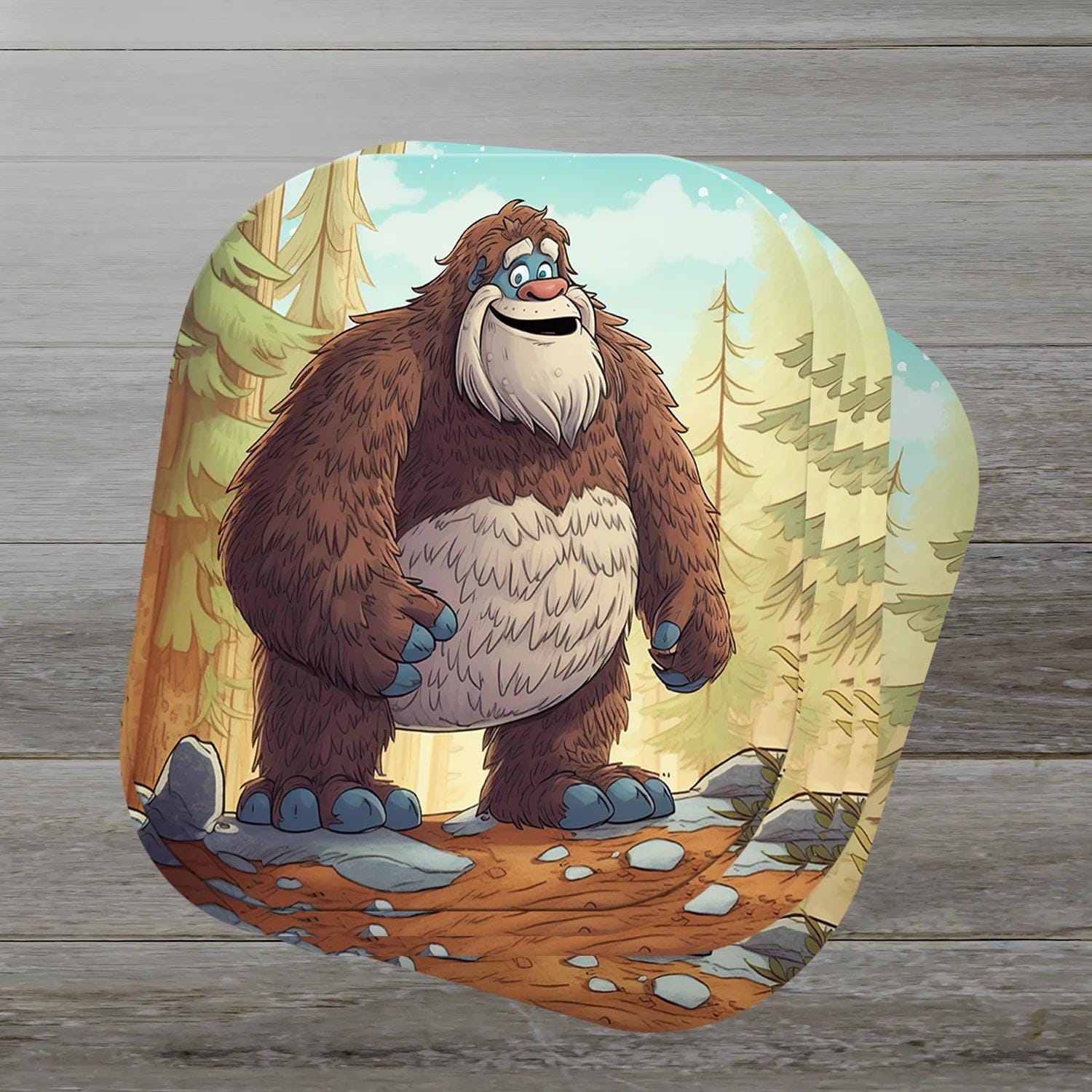 Adorable Bigfoot Vinyl Sticker - Add a Touch of Cryptid Charm! - Etsy