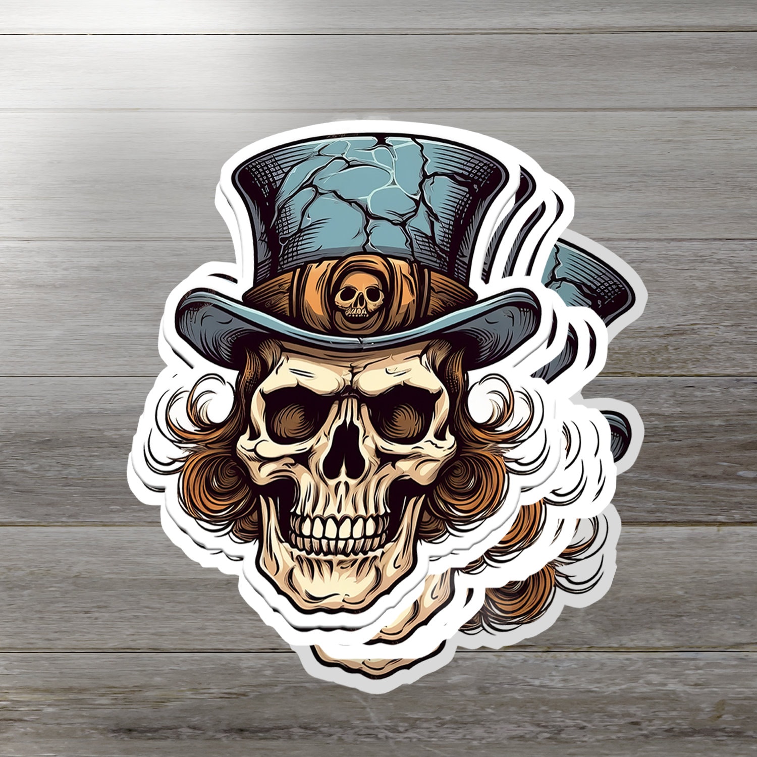 Skull Vinyl Sticker A Bold Statement of Intrigue - Etsy