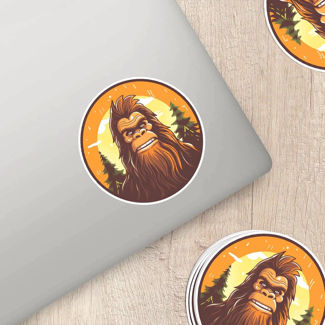 Bigfoot Portrait Sticker - Etsy