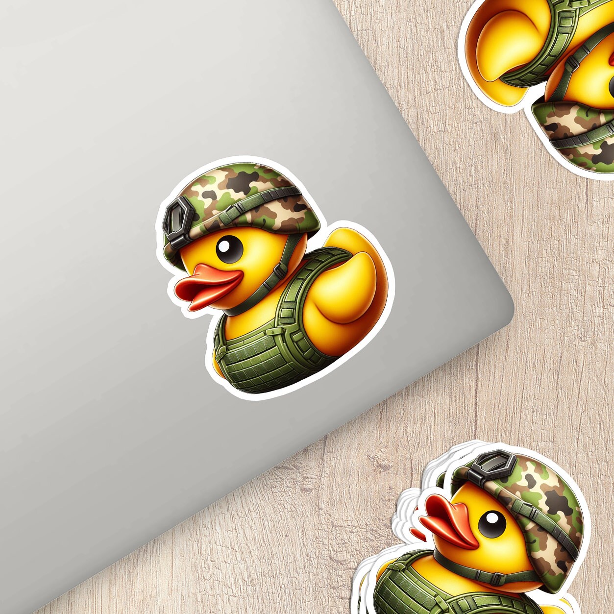 Soldier Rubber Duck Vinyl Sticker - Etsy