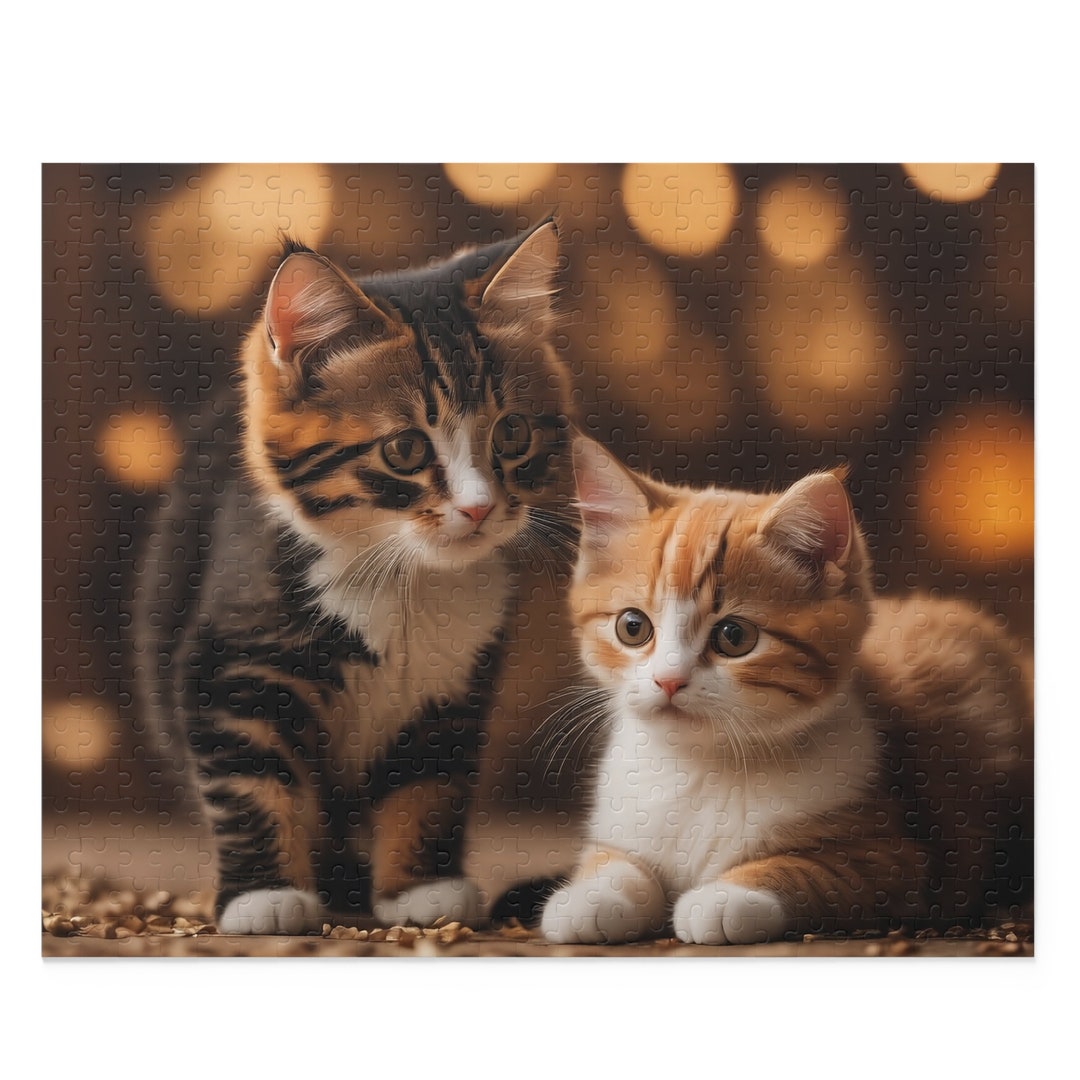 Cat Puzzle, Kitten Puzzle, Animal Puzzle, Gift for Him, Gift for Her ...